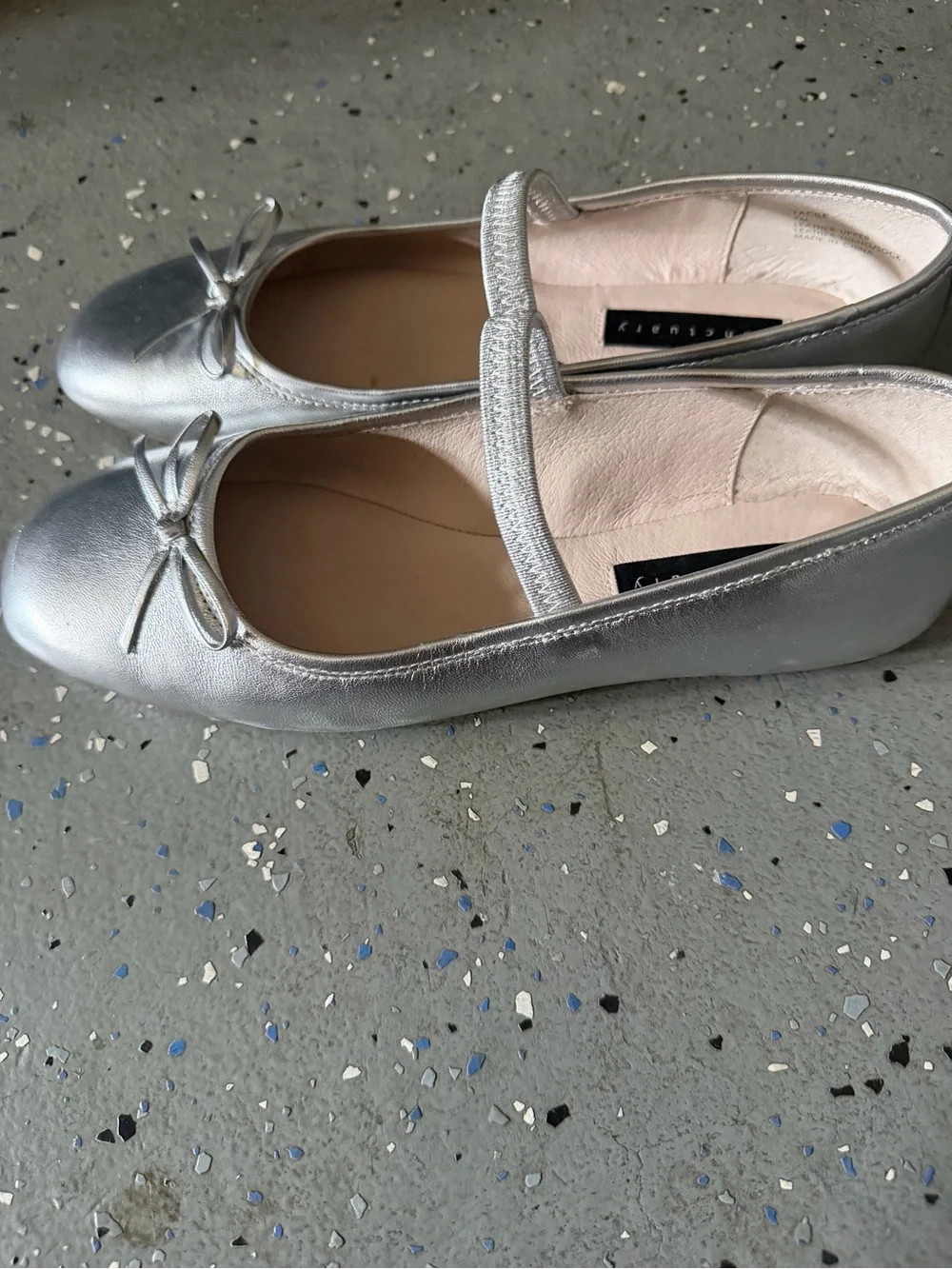 Sanctuary | Shoes | Sanctuary Metallic Silver Mary Jane Ballet Flats ...